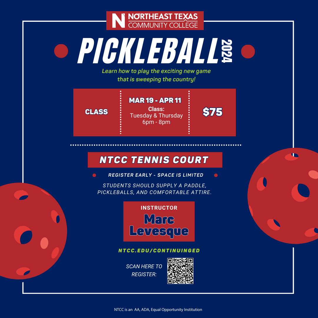 Pickleball Class | Northeast Texas Community College