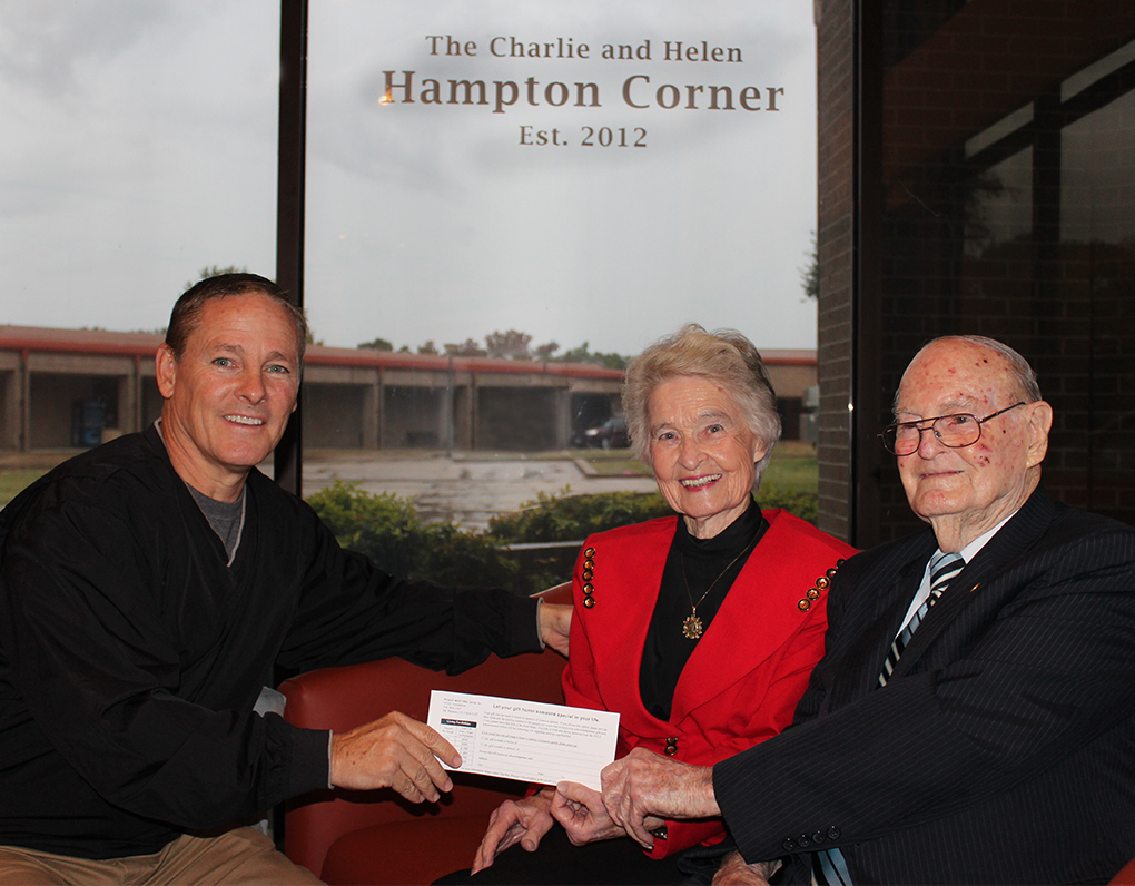 Charlie and Helen Hampton give scholarship | Northeast Texas Community ...