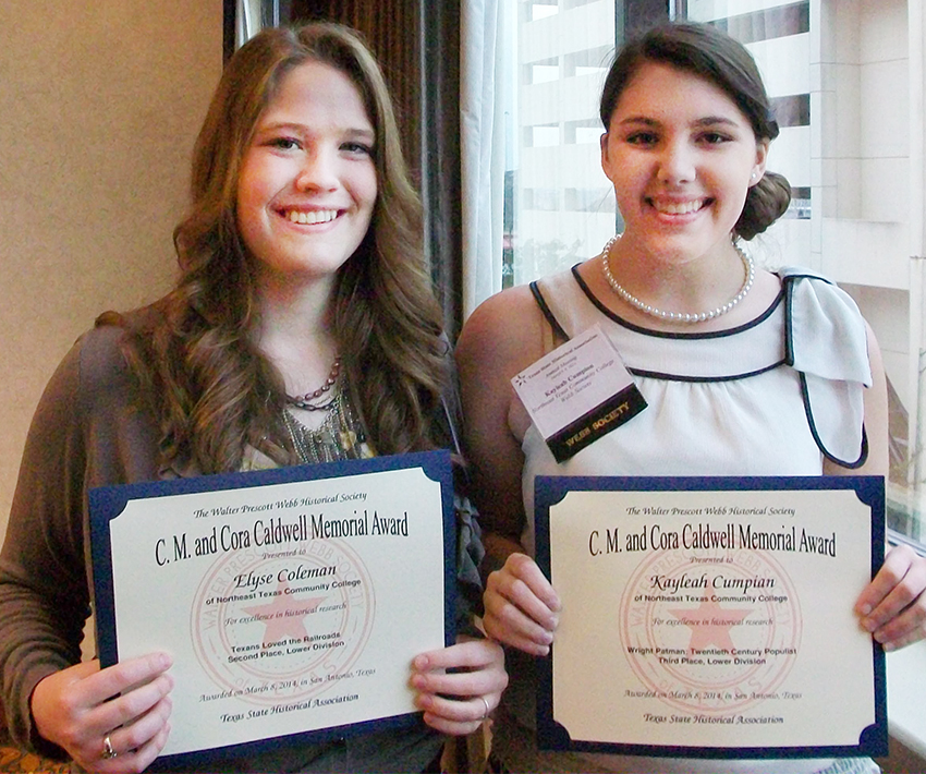 Two NTCC Honors students win Caldwell essay awards | Northeast Texas ...