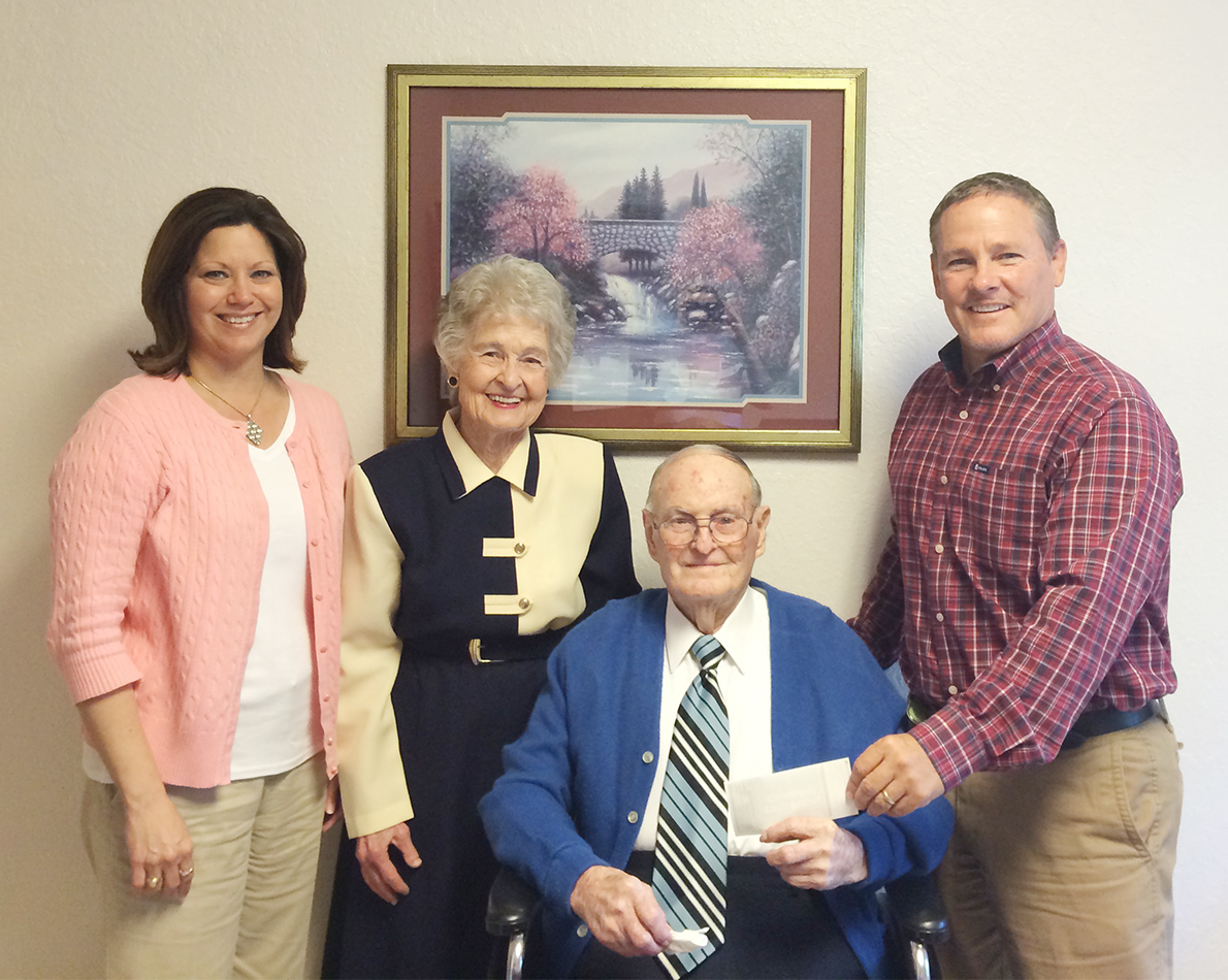 Charlie and Helen Hampton give $1,000 to Work Scholarship Program ...